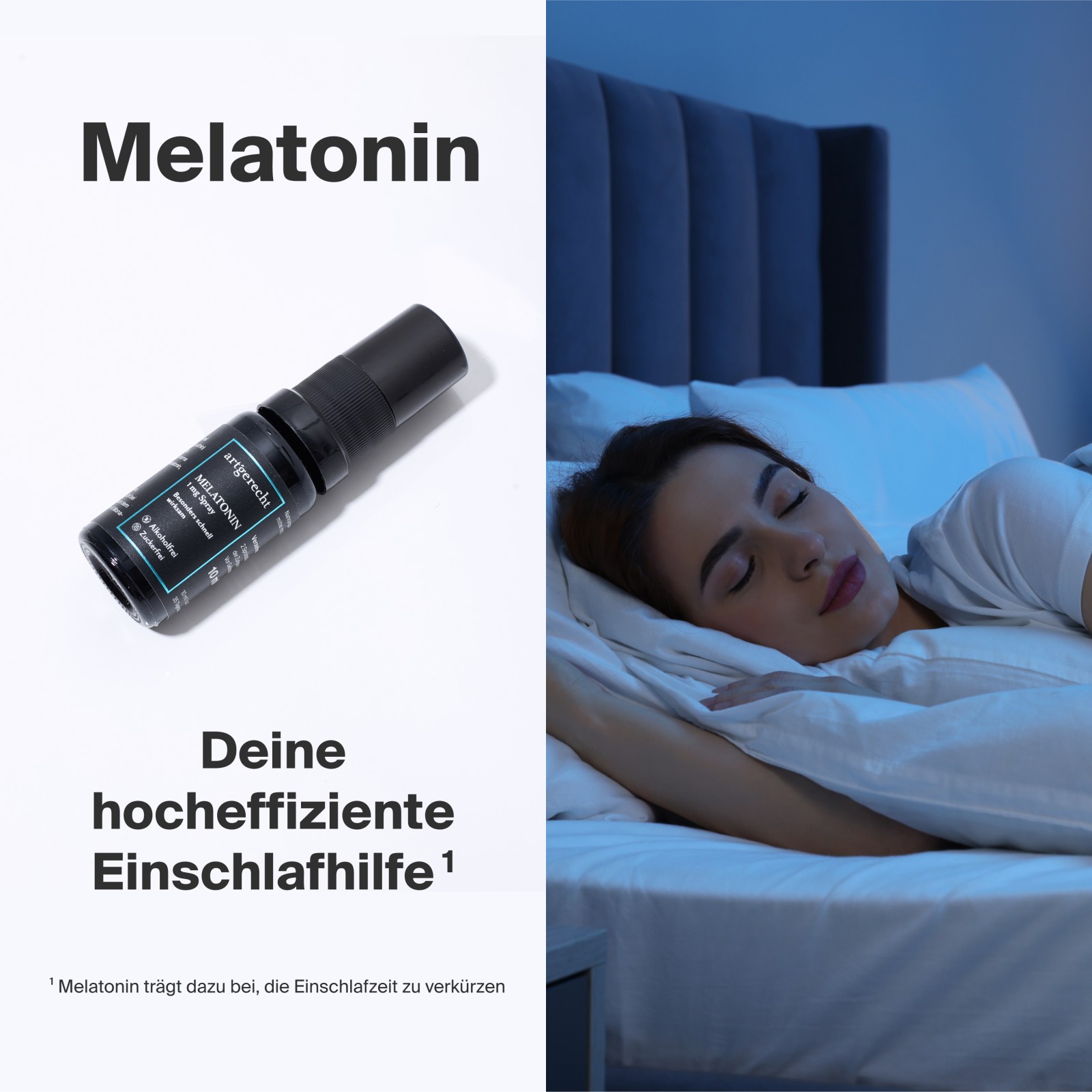 Melatonin Spray 1mg | Liposomal | 5x bessere Absorption